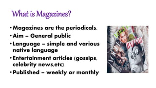 Journals and magazines | PPTX