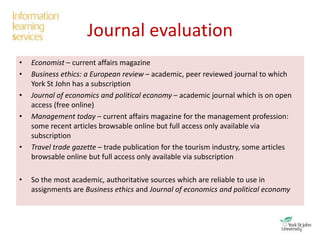 Journals feedback | PPT