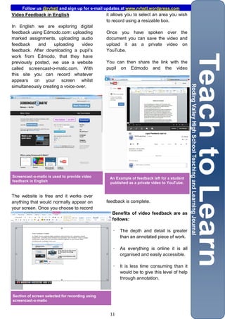 Teach to Learn: Issue 1 | PDF