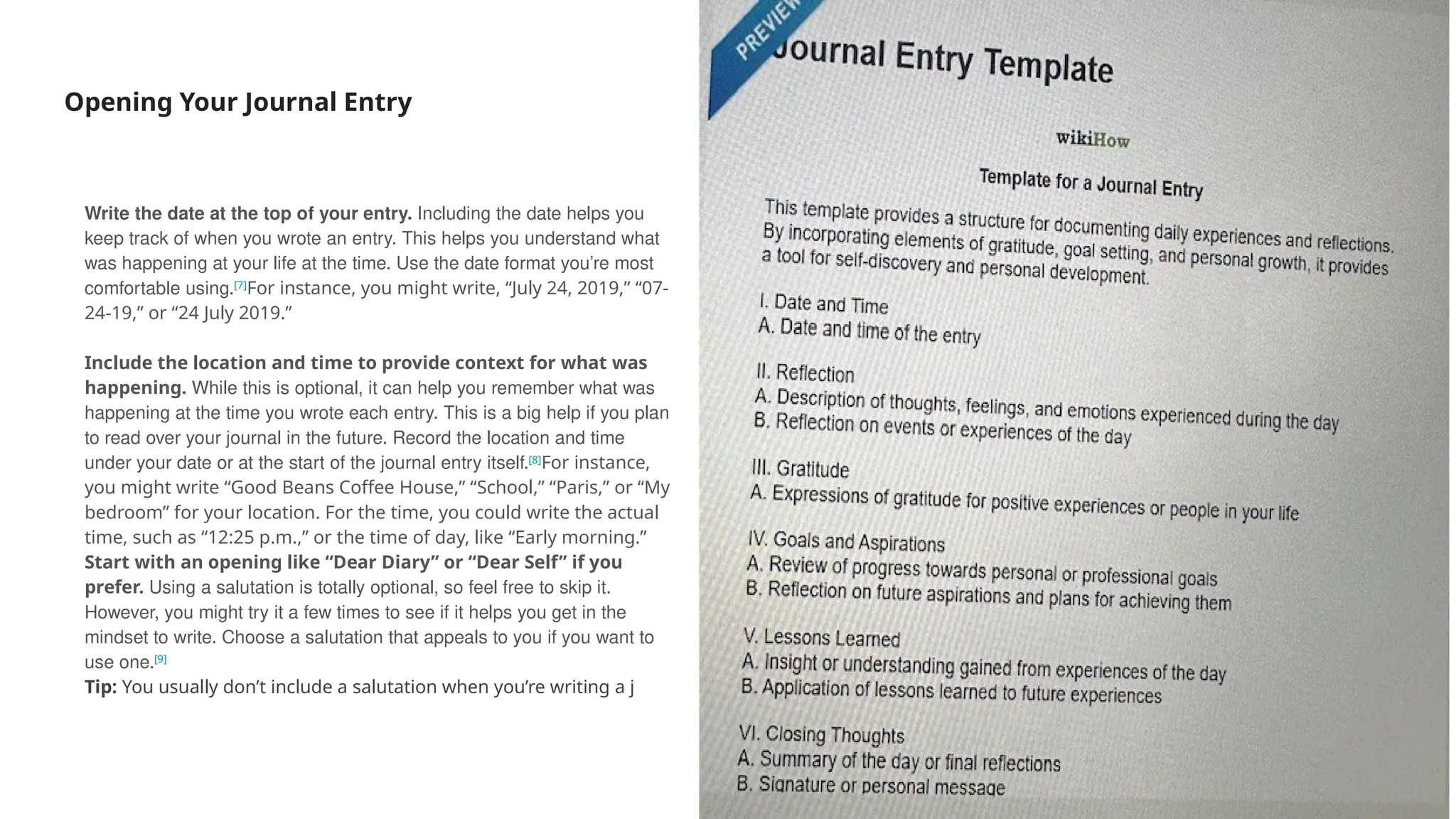 How to write a Journal entry presentation .pptx