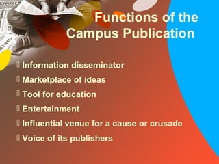 Campus Journalism Basics- SOCORRO DISTRICT | PPT