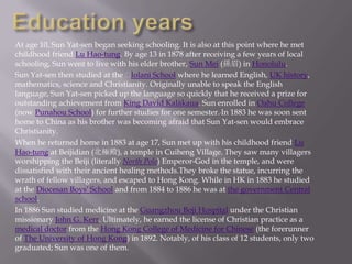 The Jouney of Sun Yat-Sen | PPTX