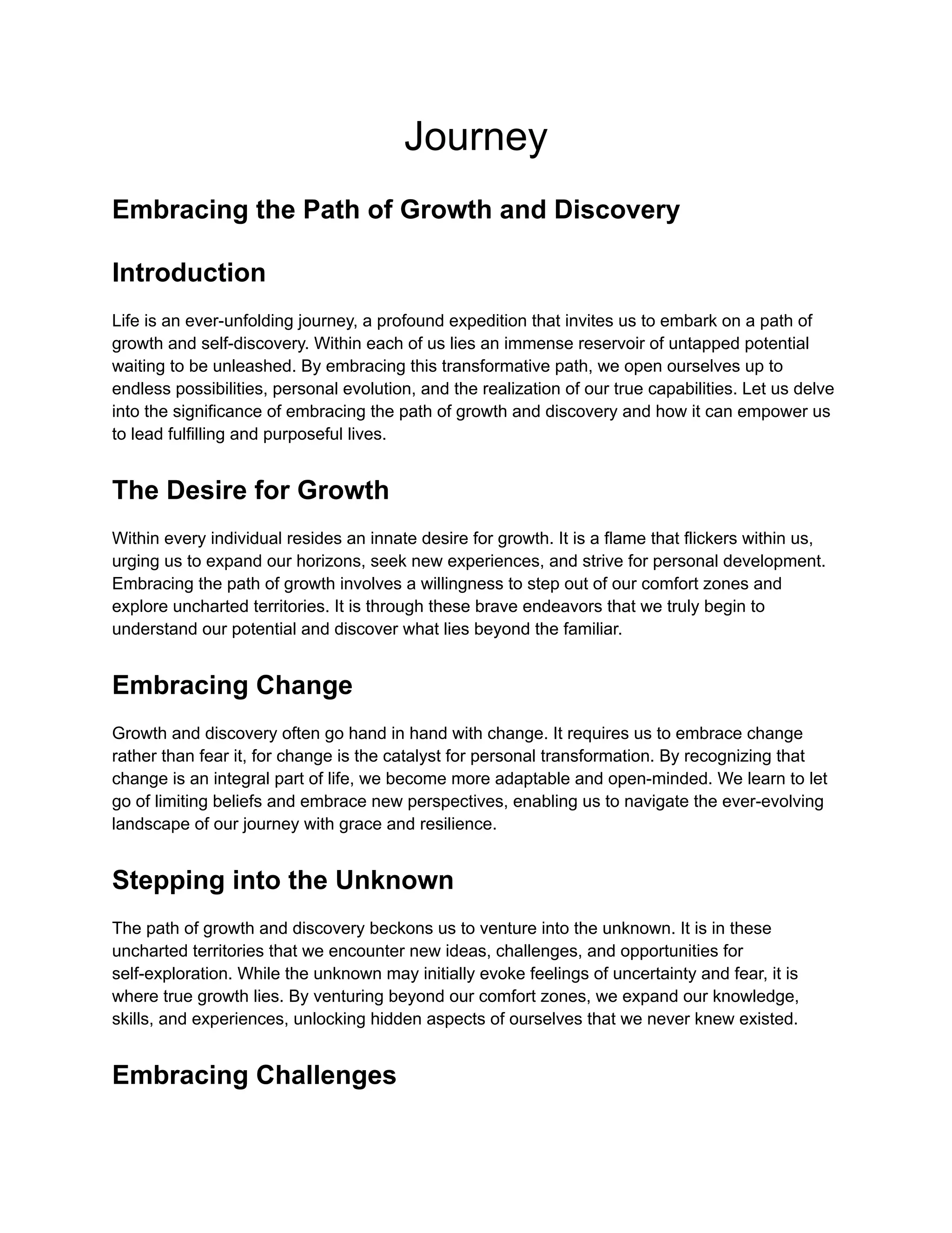 Journey | PDF