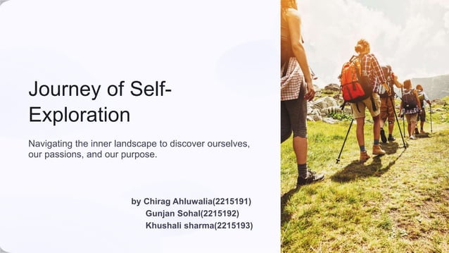 Journey-of-Self-Exploration ppt including mental health | PPT