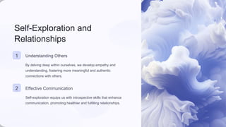 Journey-of-Self-Exploration ppt including mental health | PPTX