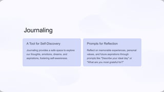 Journey-of-Self-Exploration ppt including mental health | PPTX