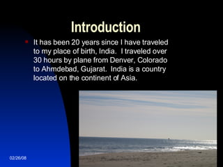 Journey to India | PPT