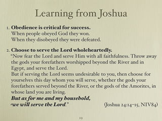 Journey Through the Bible Part 6: Joshua - Promise Fulfilled | PPT