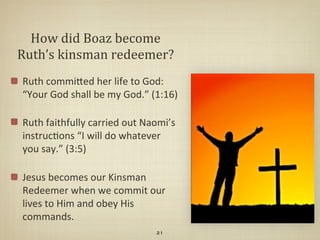 Journey Through The Bible Part 8: The Book of Ruth - Faithfulness | PDF