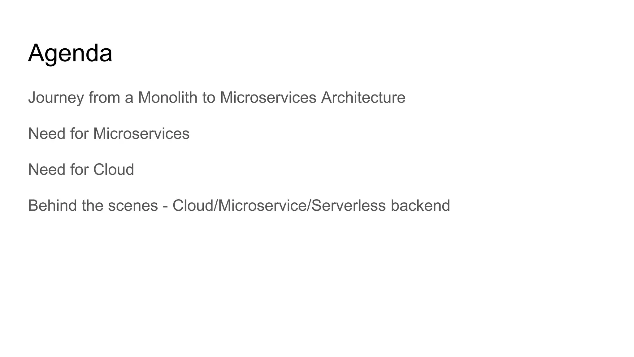 Journey from a monolith to microservices | PPT