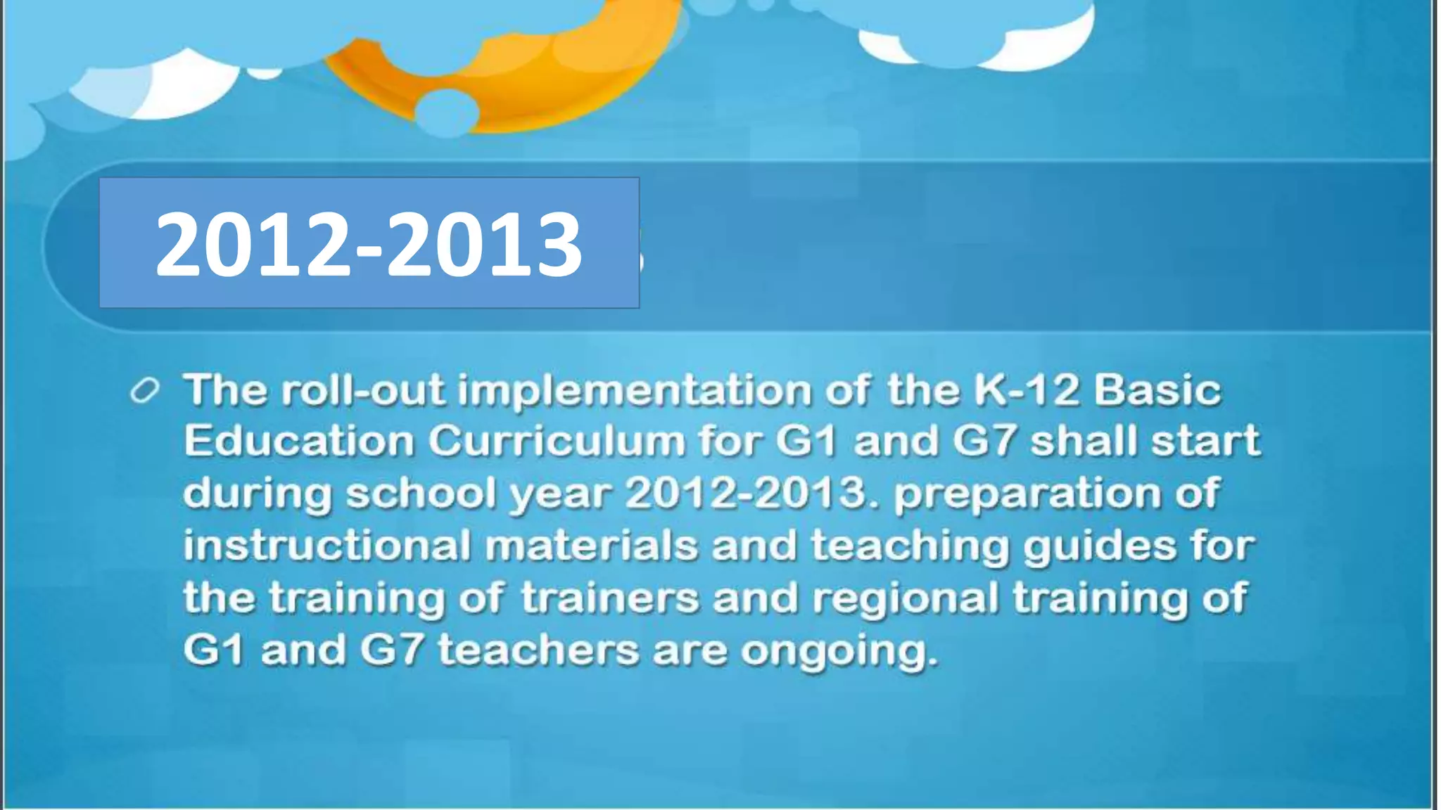 Journey in basic education curricular reforms | PPTX