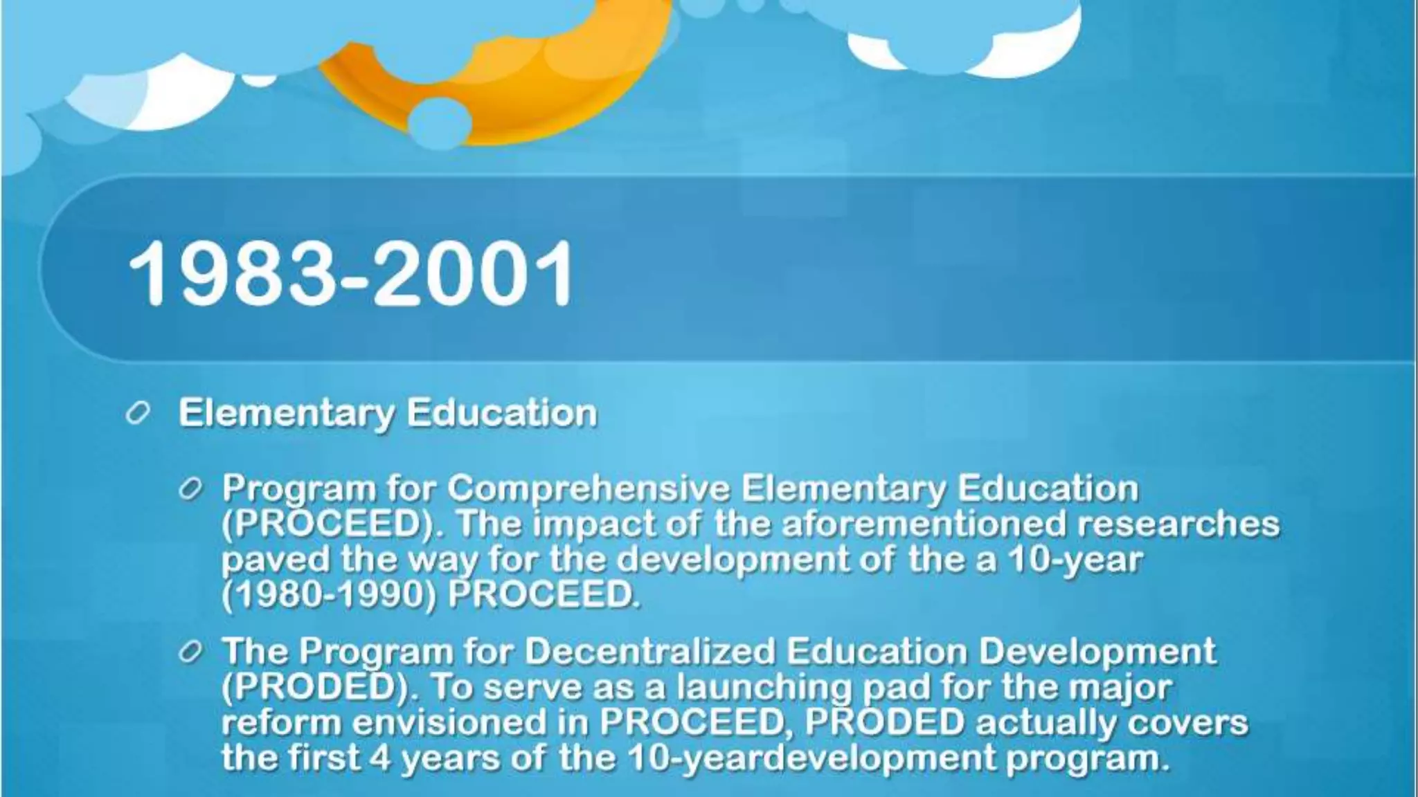 Journey in basic education curricular reforms | PPTX