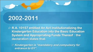 Journey in basic education curricular reforms | PPTX