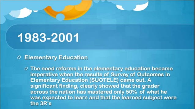 Journey in basic education curricular reforms | PPTX | Primary ...