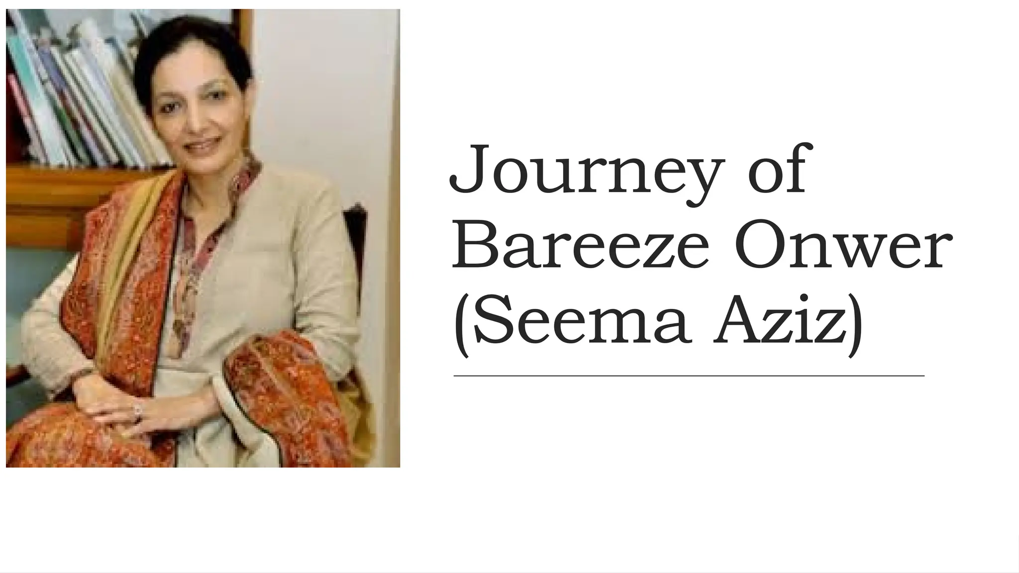 Journey of Bareeze Onwer presentation slide | PPTX