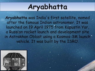 Journey of indian space | PPTX