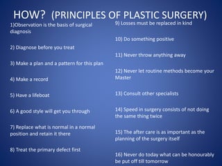 JOURNEY OF PLASTIC SURGERY.pptx | Surgery | Medical Health