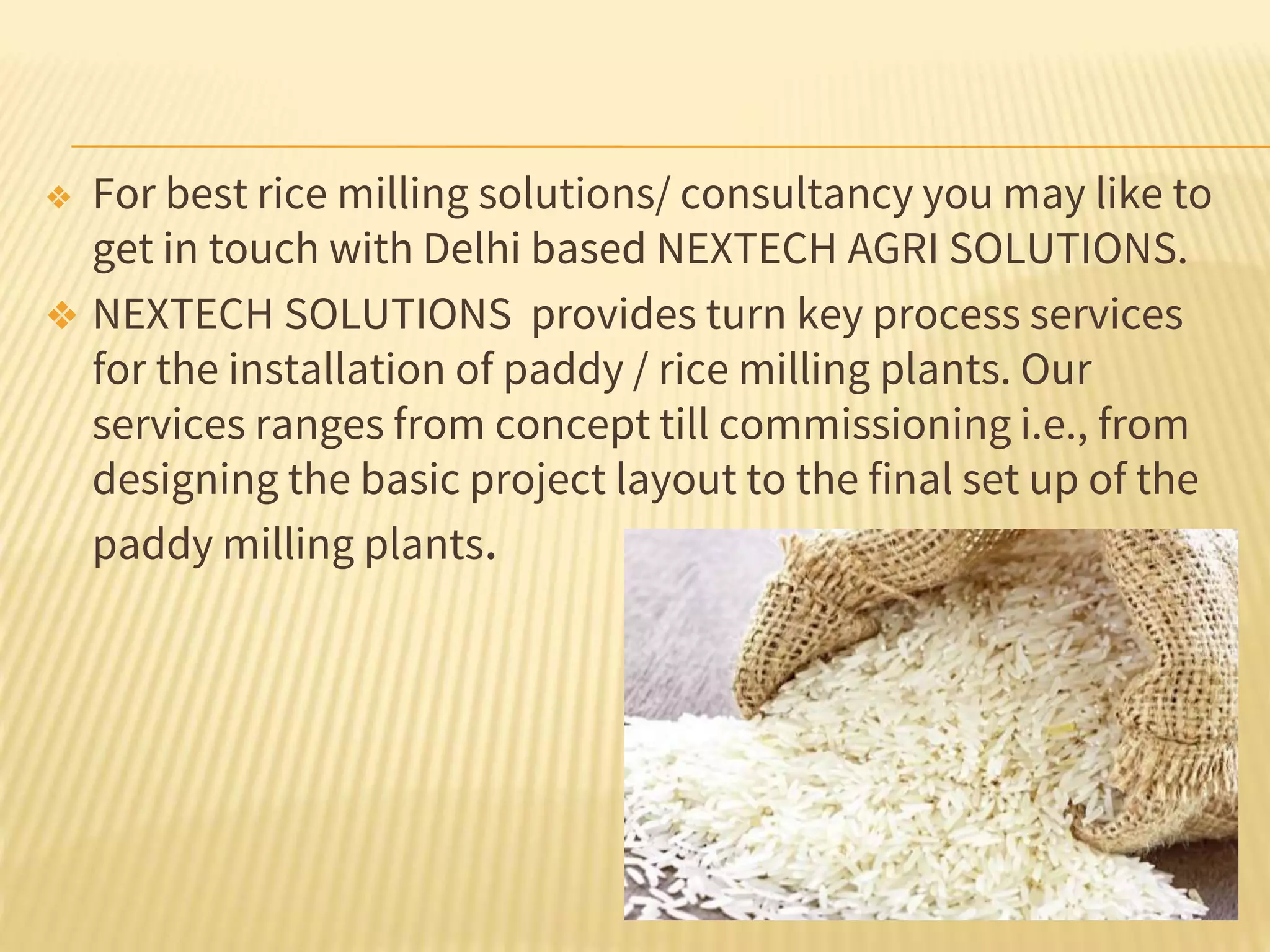 Journey Of Rice, From Paddy To Parboiled | PPTX