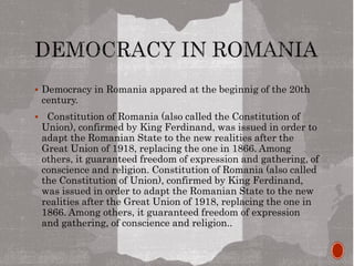 Journey of Romania to Democracy.pptx