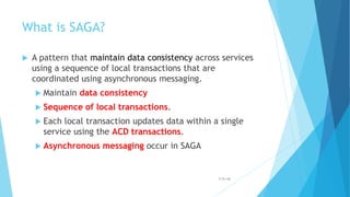 Journey of saga pattern in microservice architecture | PPTX