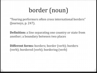 Journeys 4th grade lesson 10 vocab ppt | PPTX