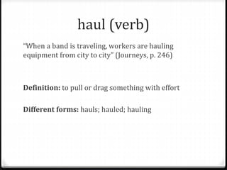 Journeys 4th grade lesson 10 vocab ppt | PPTX