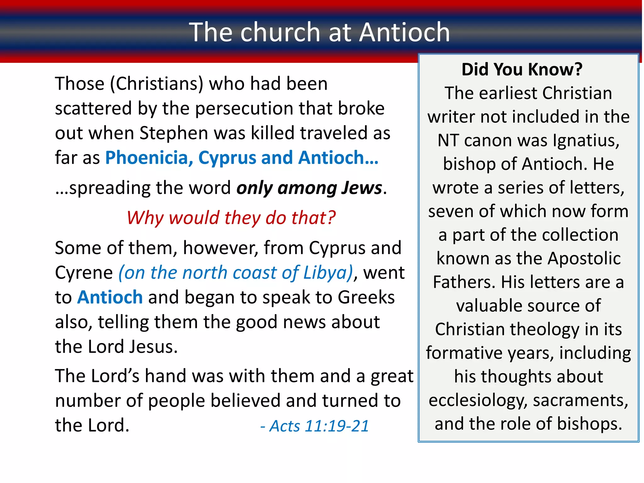 Journeys of Paul- The First Journey | PPTX