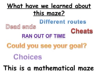 Journeys powerpoint - mazes | PPT