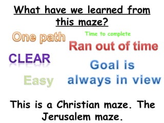 Journeys powerpoint - mazes | PPT