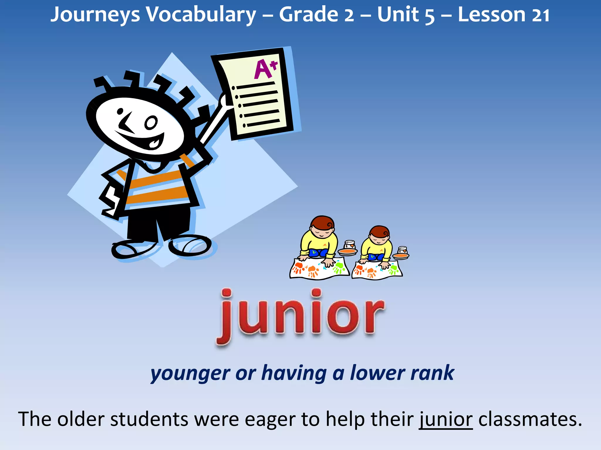 Journeys vocabulary – grade 2 – unit 5_21 | PPTX