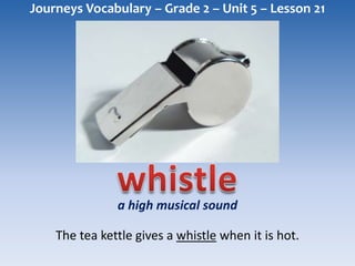 Journeys vocabulary – grade 2 – unit 5_21 | PPTX