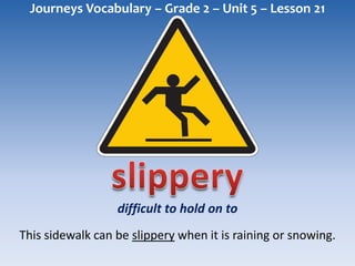 Journeys vocabulary – grade 2 – unit 5_21 | PPTX