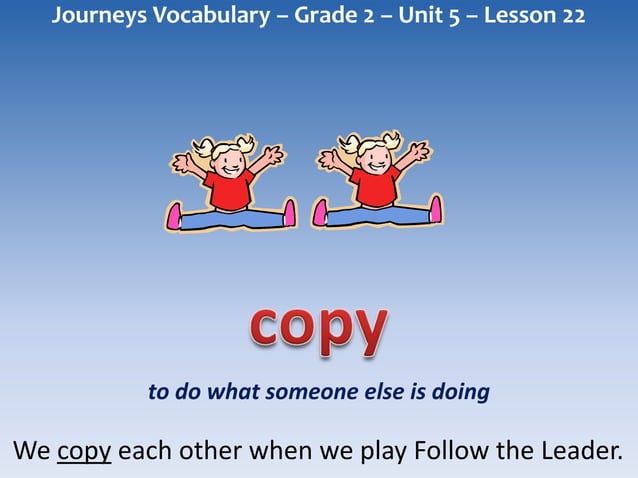 Journeys vocabulary grade 2 unit 5_22 | PPTX
