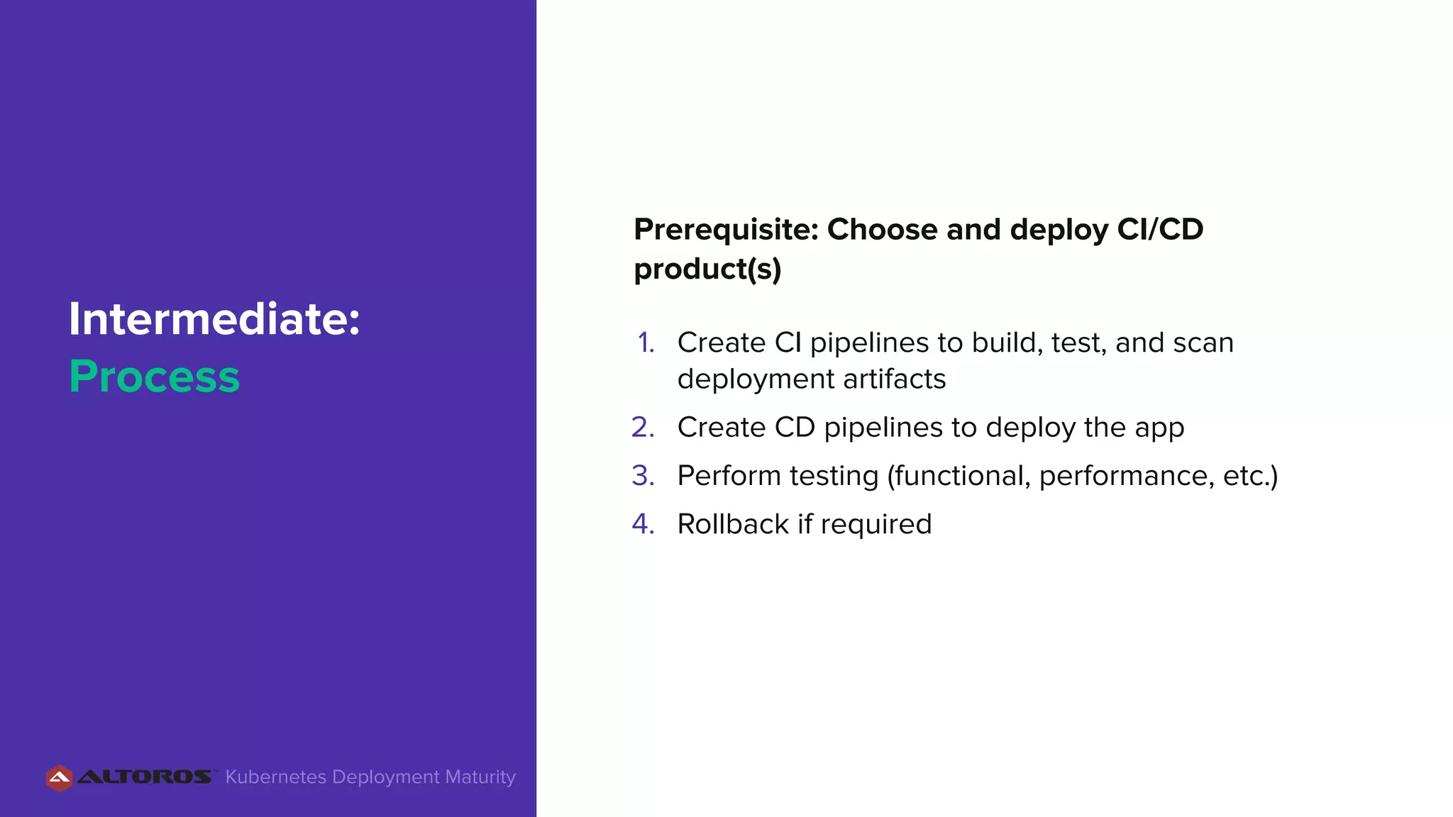Journey Through Four Stages of Kubernetes Deployment Maturity | PDF