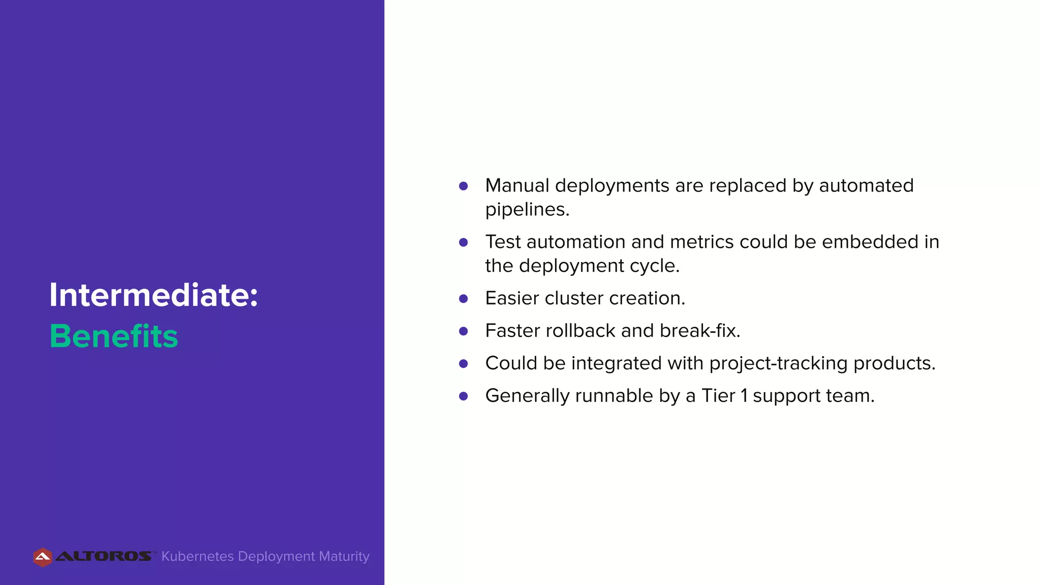 Journey Through Four Stages of Kubernetes Deployment Maturity | PDF