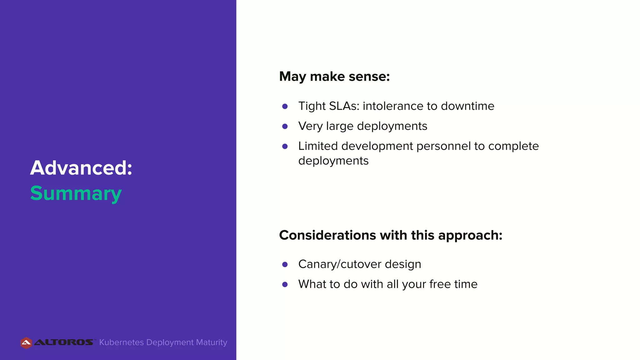 Journey Through Four Stages of Kubernetes Deployment Maturity | PDF