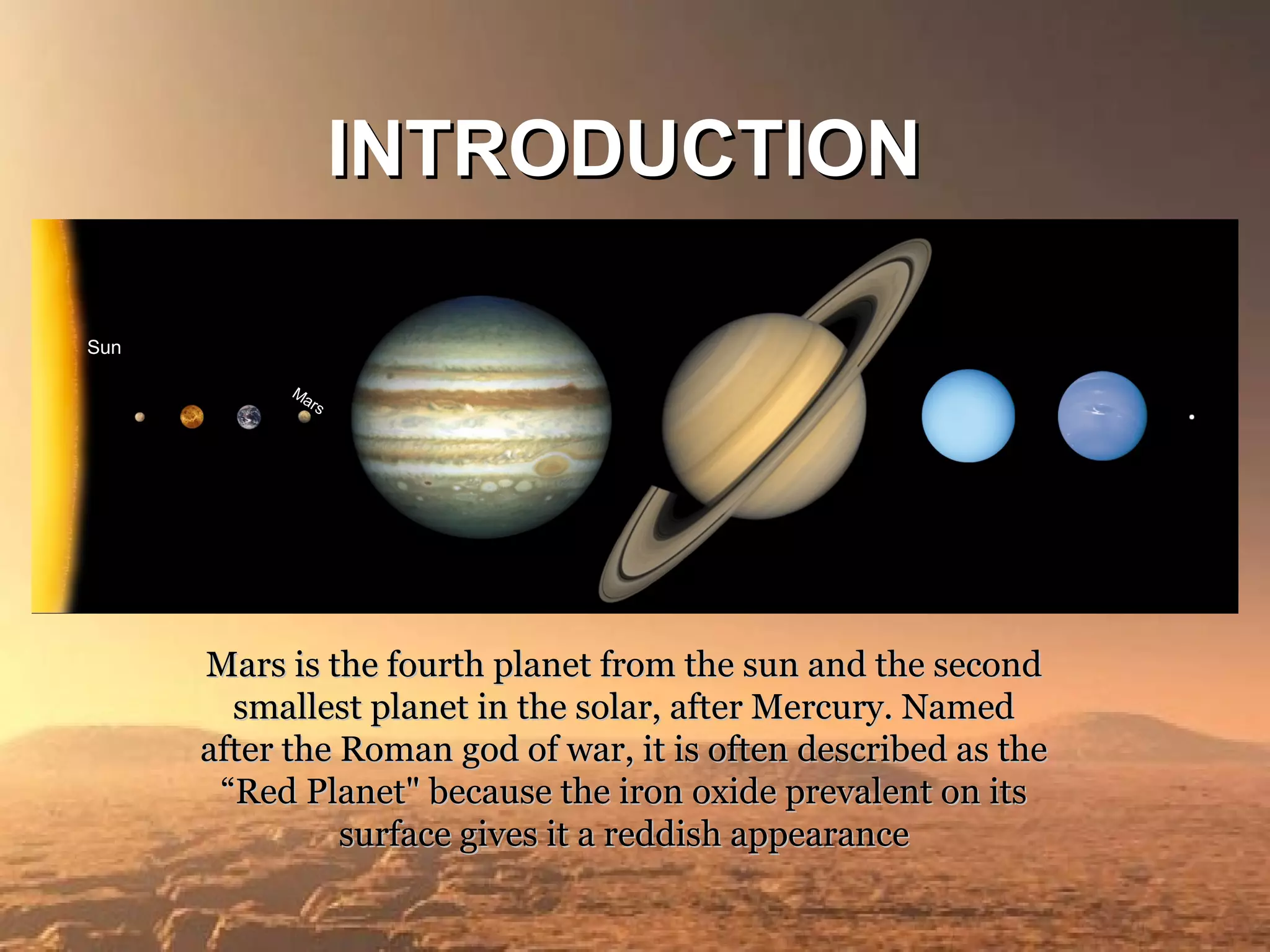 Journey to mars planet ppt | PPT