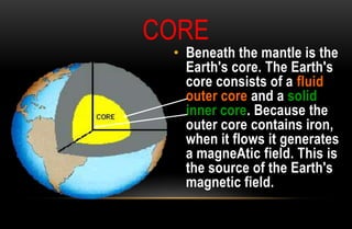 Layers of the Earth | PPTX