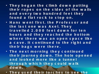 Journey to the centre the Earth | PPT