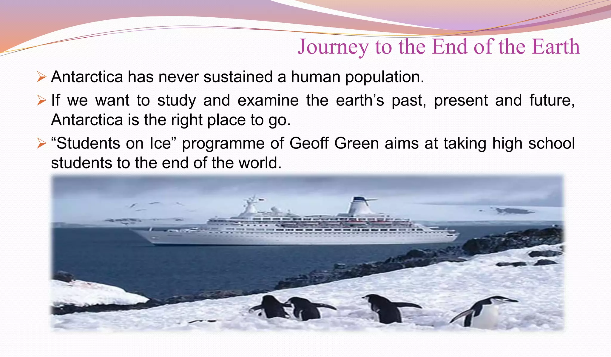 Journey to the end of the earth | PPSX