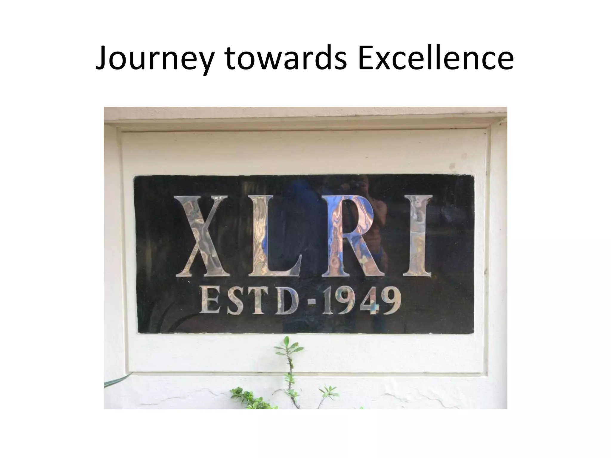 My Journey towards excellence | PPT