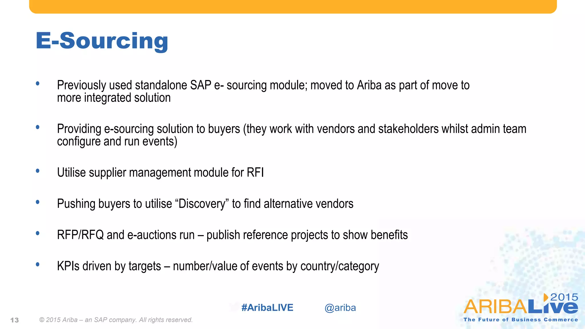 Journey towards Procurement Excellence through an Integrated SAP and ...