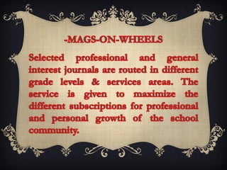 lesson 18: roles and function an educational media center | PDF