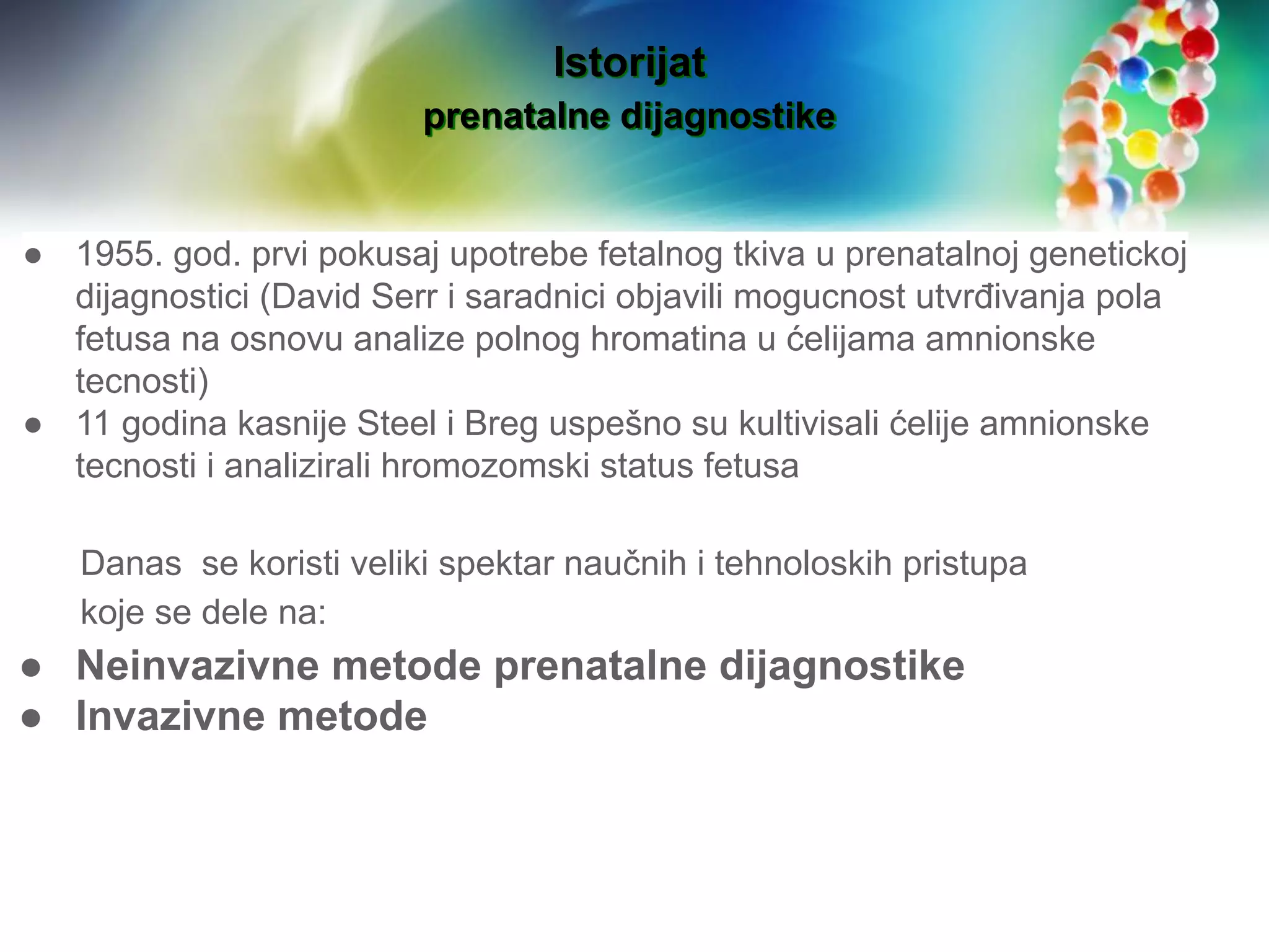 Prenatalna dijagnostika | PDF