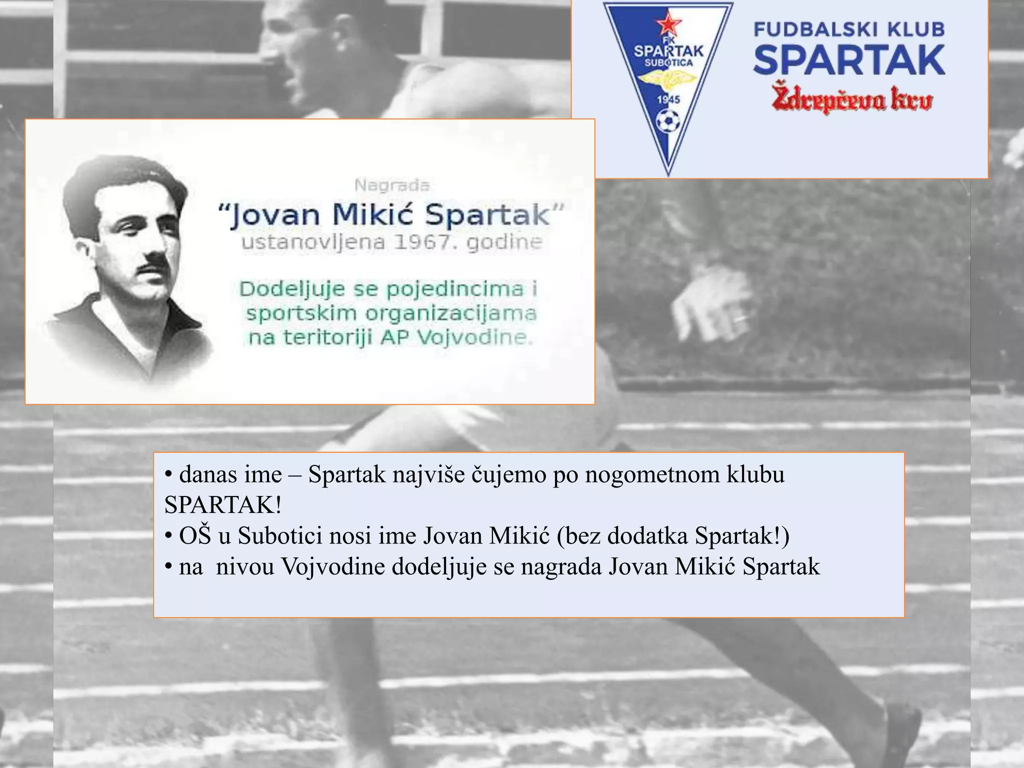 Jovan Mikić Spartak antifašista | PPTX