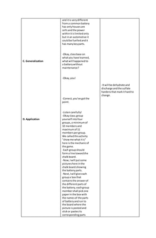 Detailed lesson plan in Automotive by: jovanni | DOCX