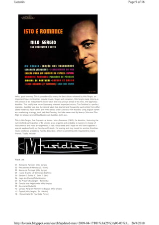 Jovem guarda compacto vinil 03 | PDF