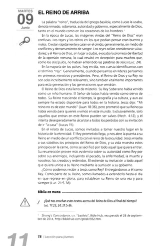 Joven | Lección 11 | El Reino de Dios | Escuela Sabática | PDF