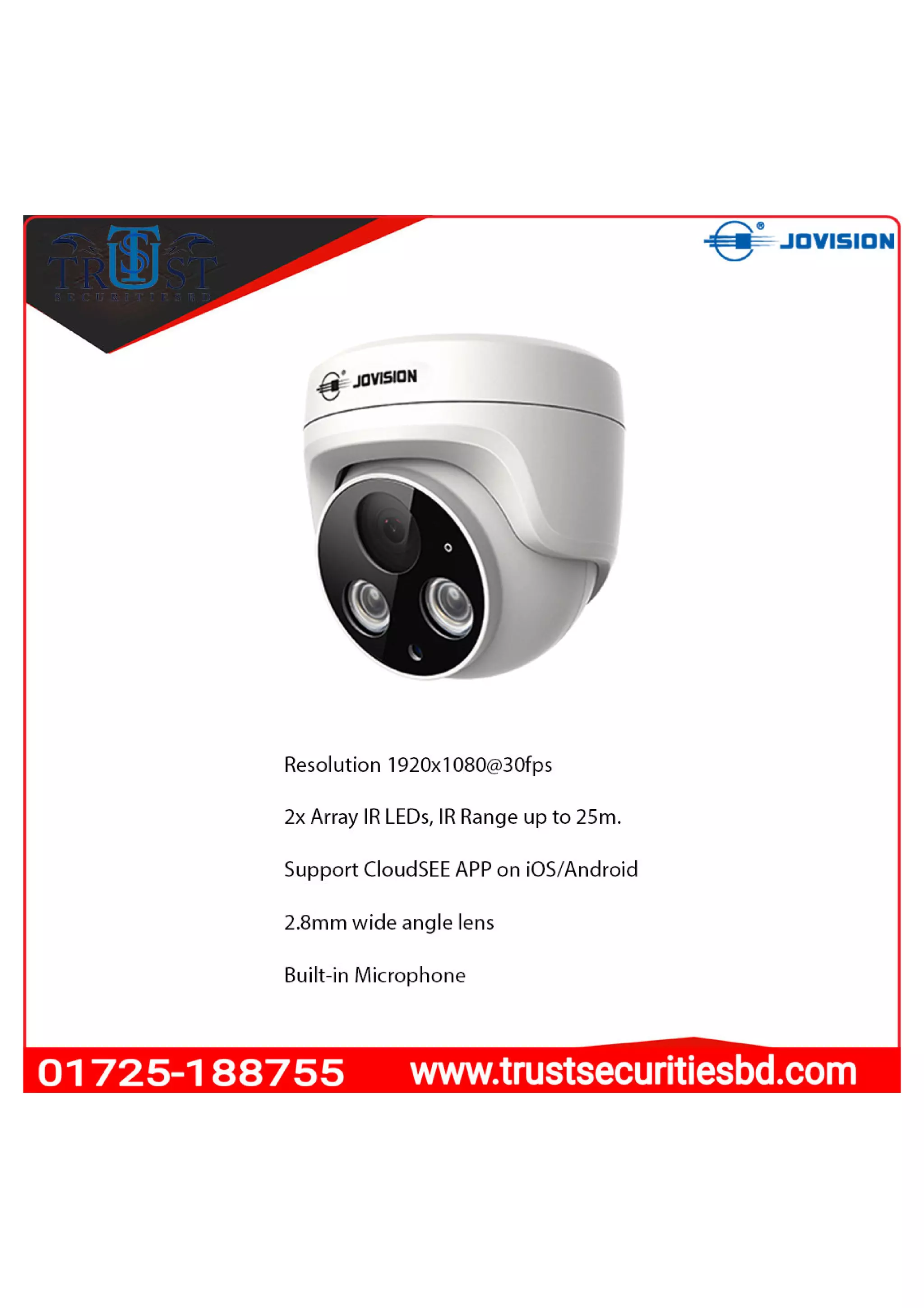 Jovision 2-megapixel-audio-dome-camera-jvs-n925-hy | PDF