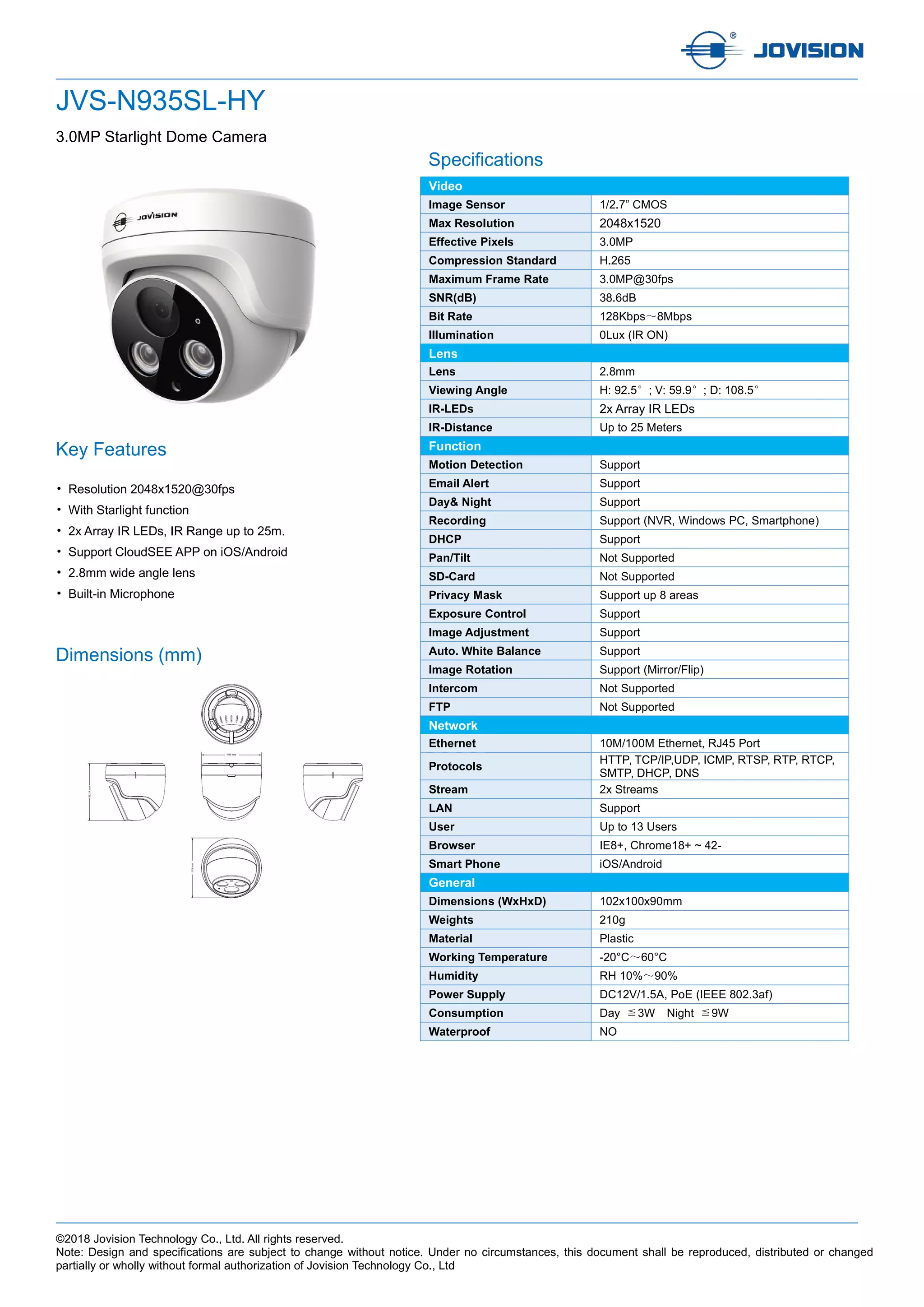 Jovision jvs-n935-hy Bangladesh (01785-777722) | PDF